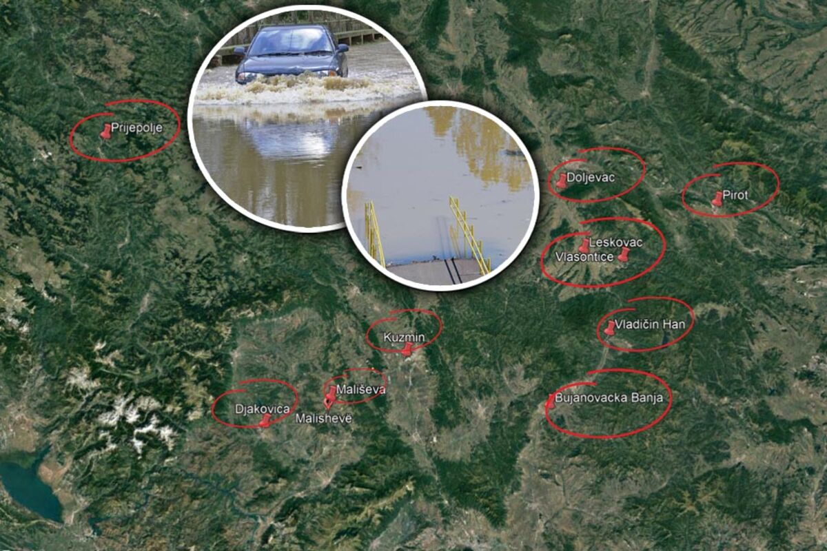 VELIKO UPOZORENJE RHMZ ZA NAREDNA 4 DANA: Moguće izlivanje vodotoka ...