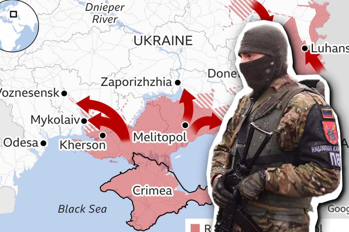 OVAKO IZGLEDA MAPA NAPADA NA UKRAJINU: Jasno se vidi gde su RUSKI ...