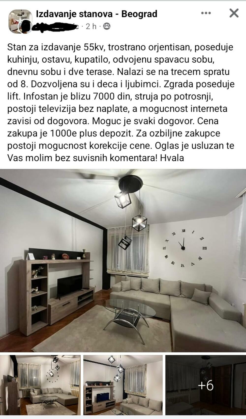 Bezobrazno skup stan