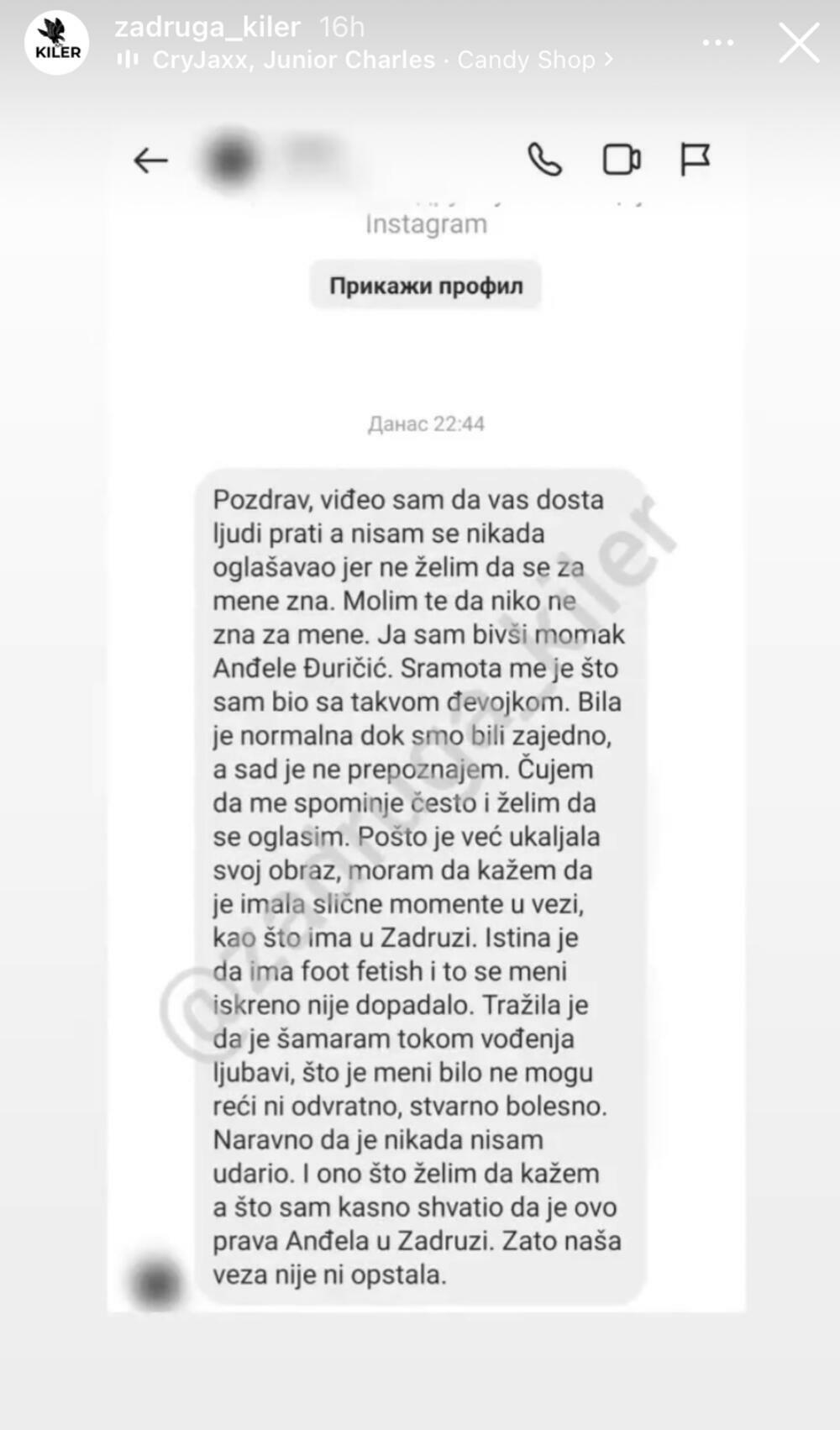 Intima Anđele Đuričić