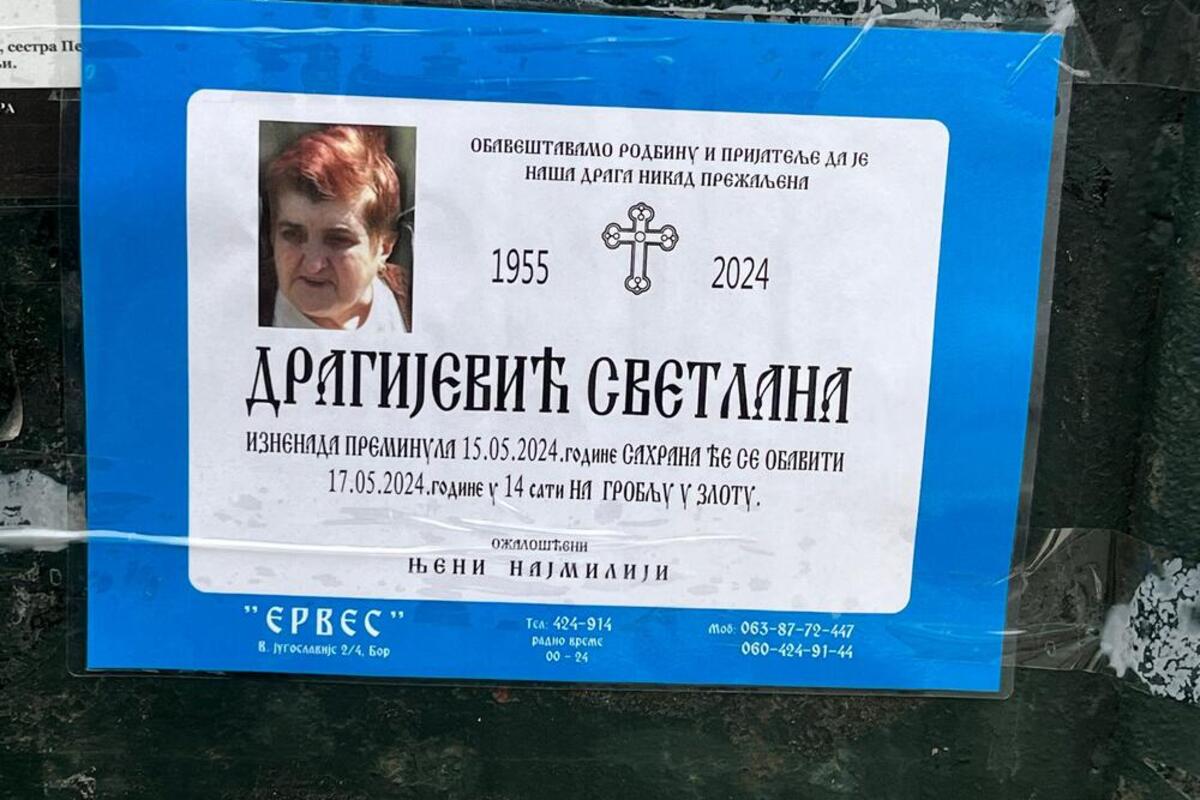 Osumnjičeni za ubistvo Danke Ilić (2) došao na sahranu majke