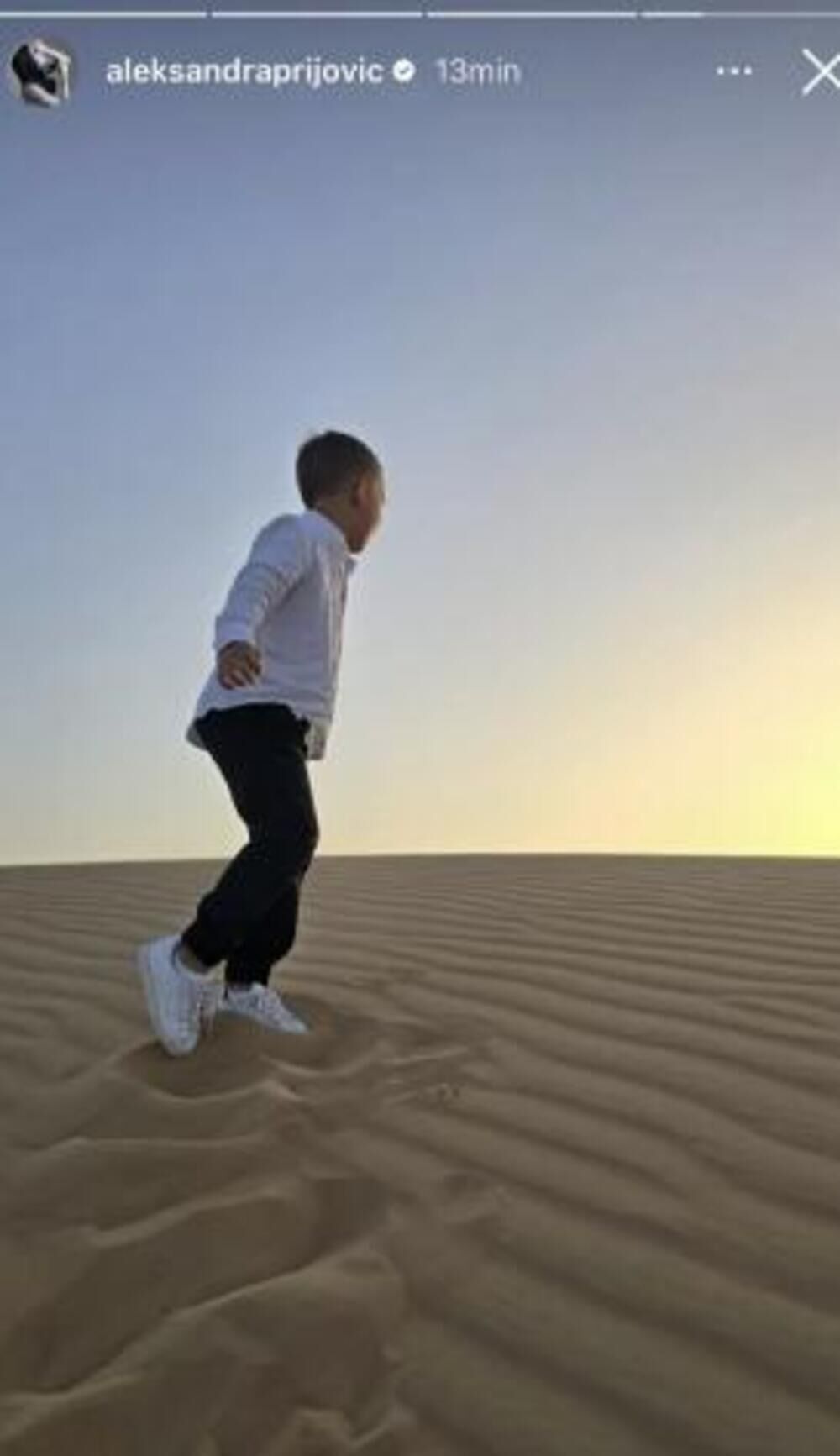 Aleksandra Prijović na odmoru