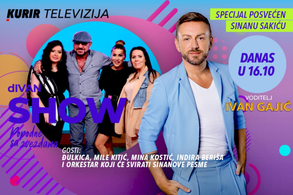 „dIvan show- specijal o Sinanu Sakiću“ na Kurir televiziji danas od 16.10h
